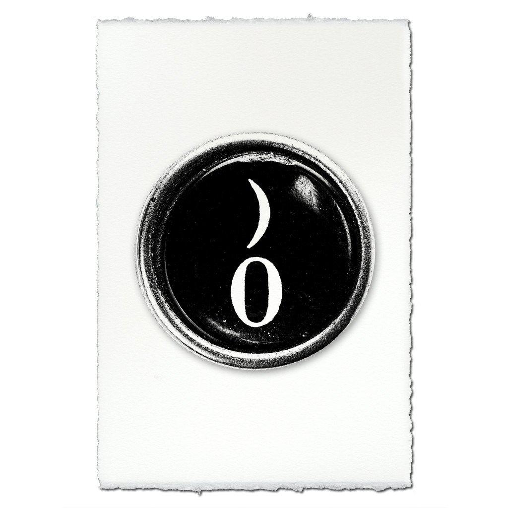 Typewriter Key "Zero" – printstockist.com